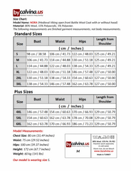 NORA Wool Battle Grey Coat Dress – Medieval Viking Open-Front Surcoat ...